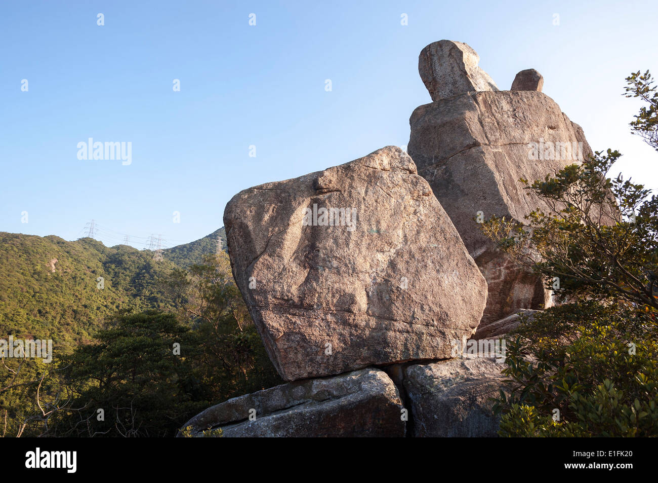 Amah Rock in Lion Rock Country Park, Hong Kong Stock Photo - Alamy