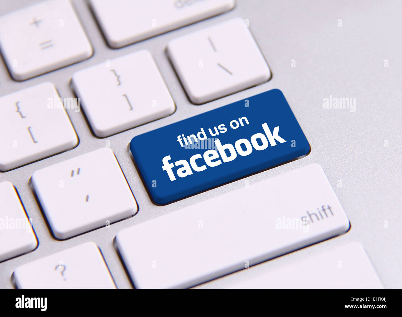 Photo of Facebook keyboard. As of today, Facebook is the largest social ...