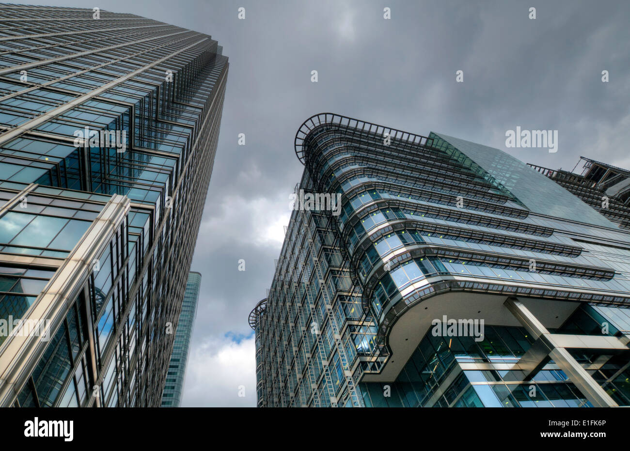 Modern architecture in the Canary Wharf area of London England UK Stock ...