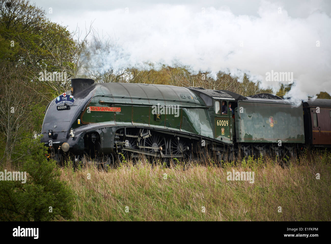Main line preserved steam locomotive between Aberdeen and Inverness ...