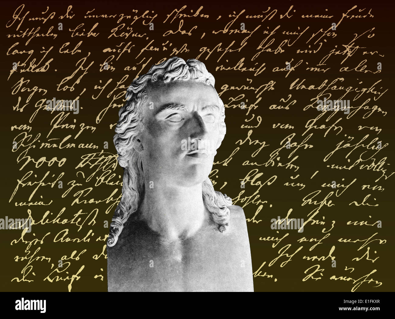 Friedrich schiller portrait portrait portraits hi-res stock photography ...