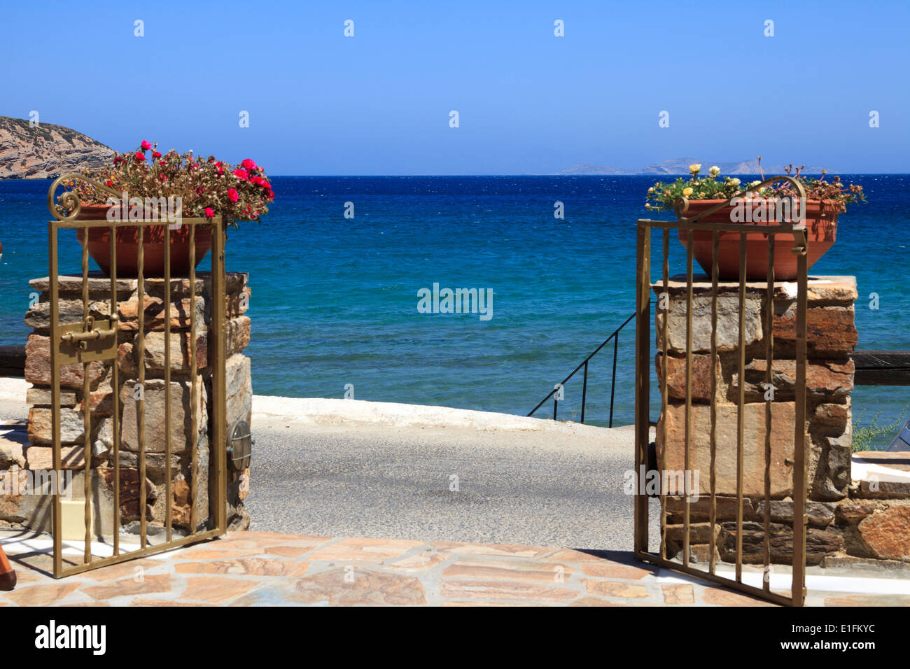 Sea view, Naxos, Cyclades Islands, Greece Stock Photo - Alamy