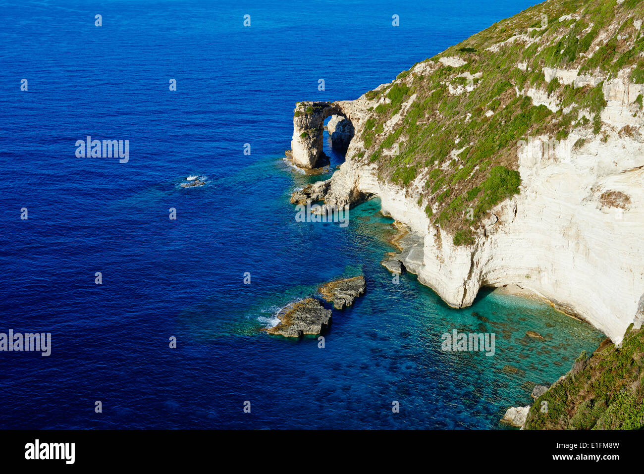 Greece, Ionian island, Paxi, Tripitos Arch Stock Photo - Alamy