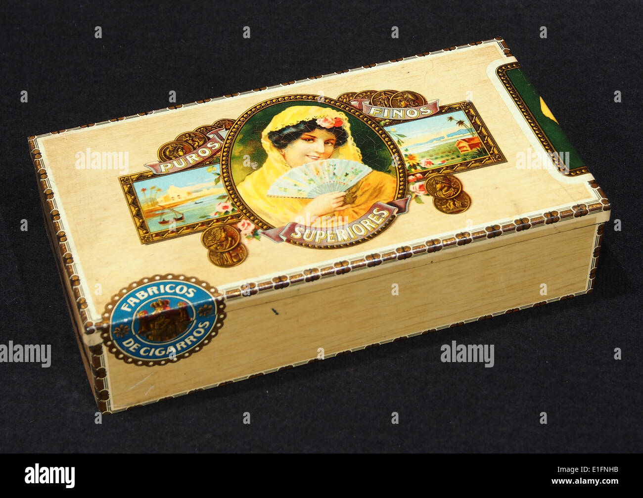The Superiores cigar box, a collectible item, showcases intricate ...