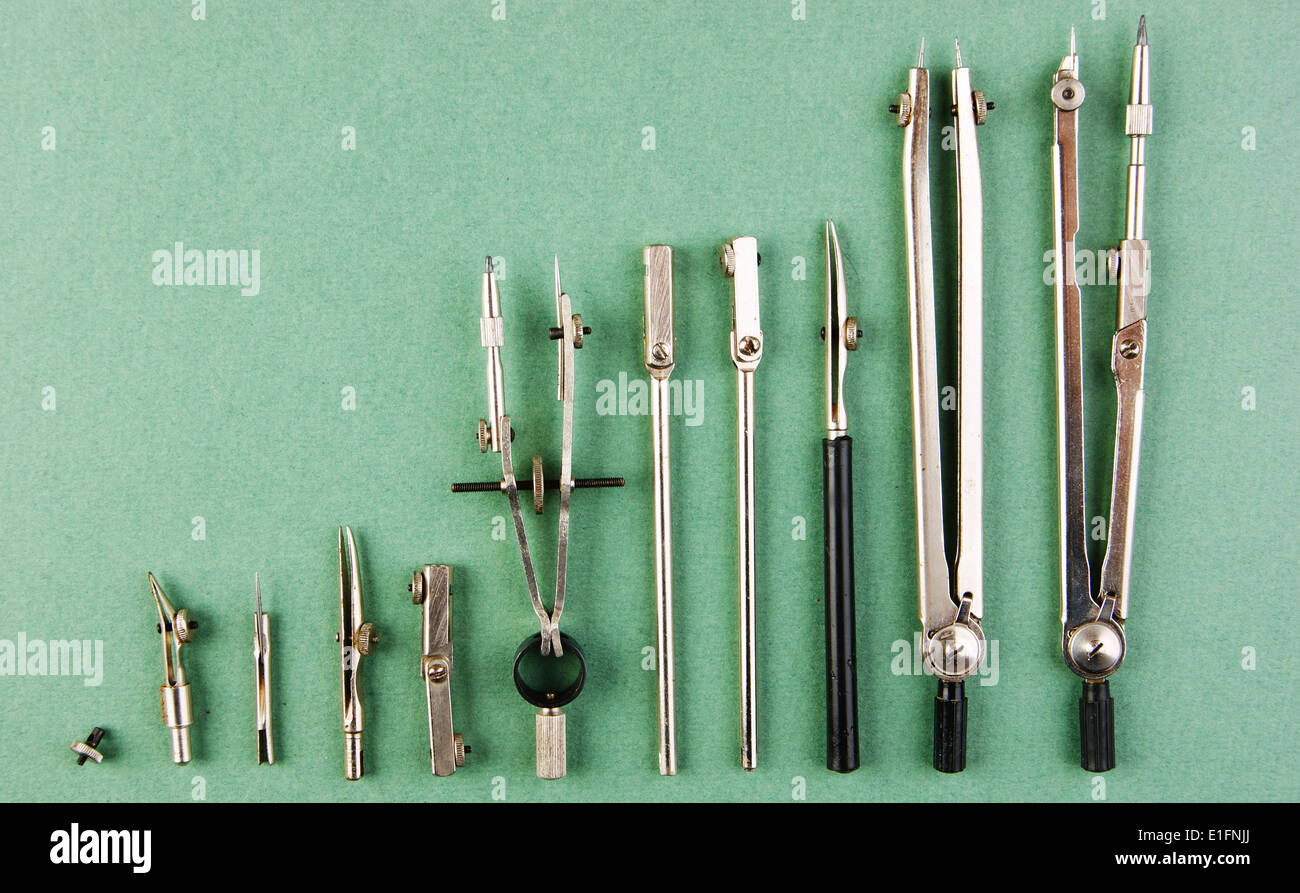 Old technical drawing equipment hi-res stock photography and images - Alamy