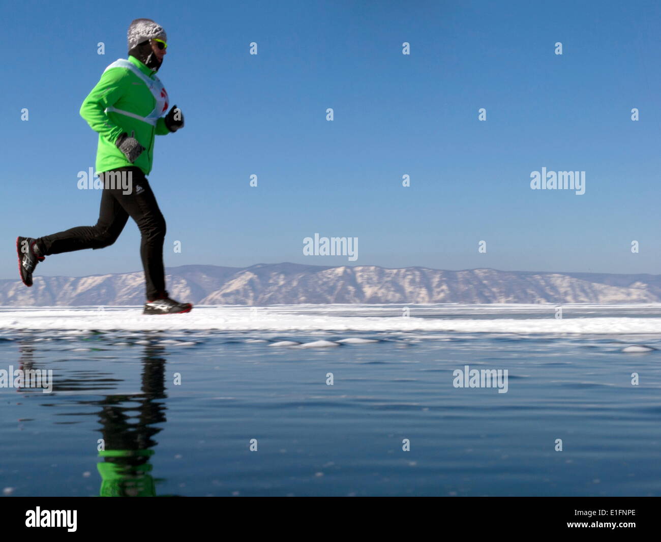 Baikal ice marathon hi-res stock photography and images - Alamy