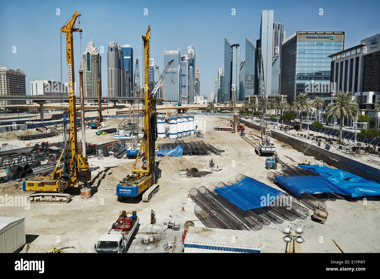 Construction is all around The Burj Khalifa, the worlds tallest ...