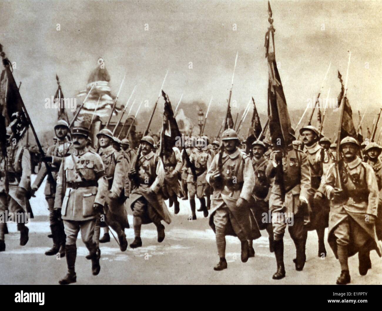 Photograph of American soldiers celebrating Independence Day in Paris ...