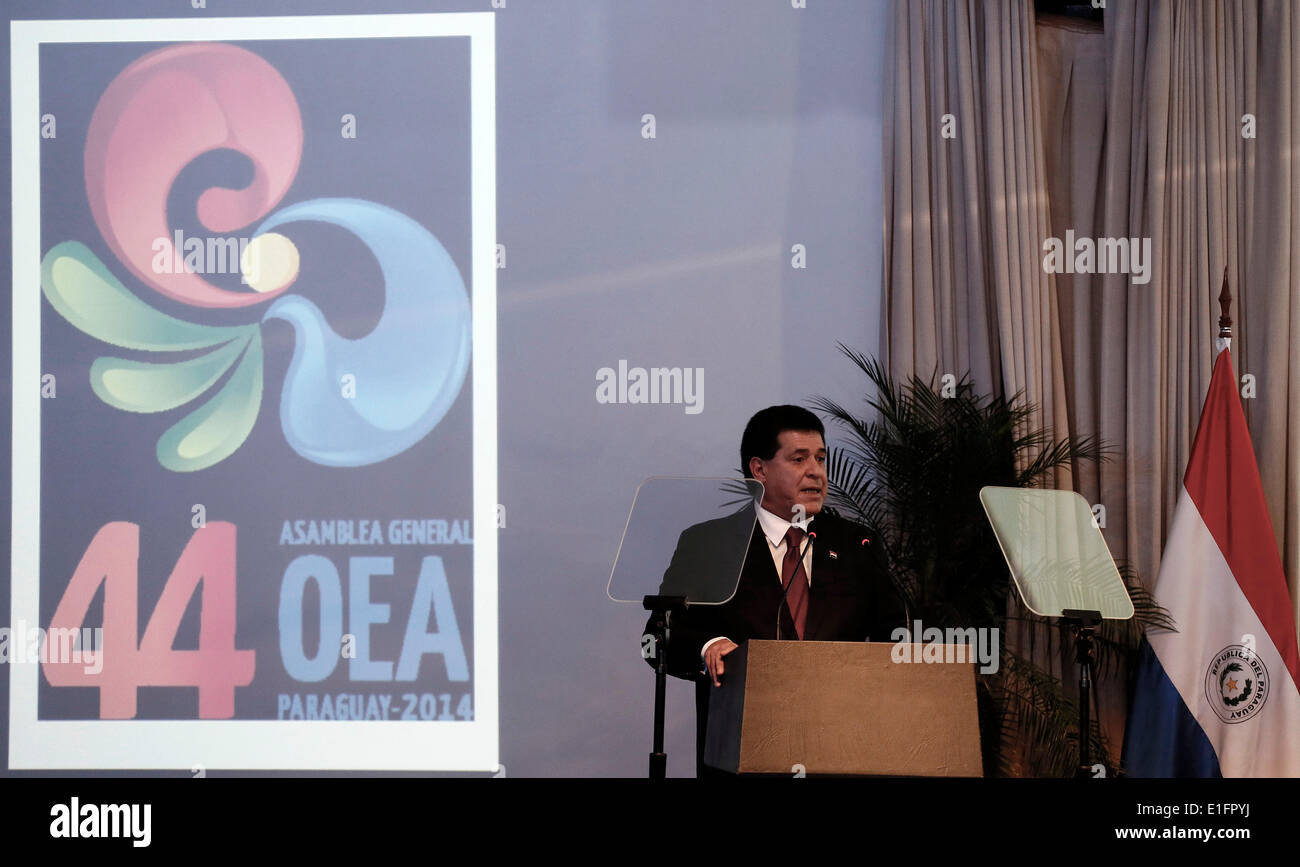 Asuncion, Paraguay. 2nd June, 2014. Paraguayan President, Horacio ...