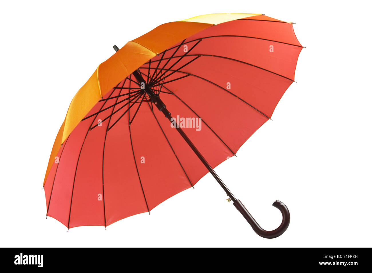 open umbrella isolated on a white backgrounds Stock Photo - Alamy