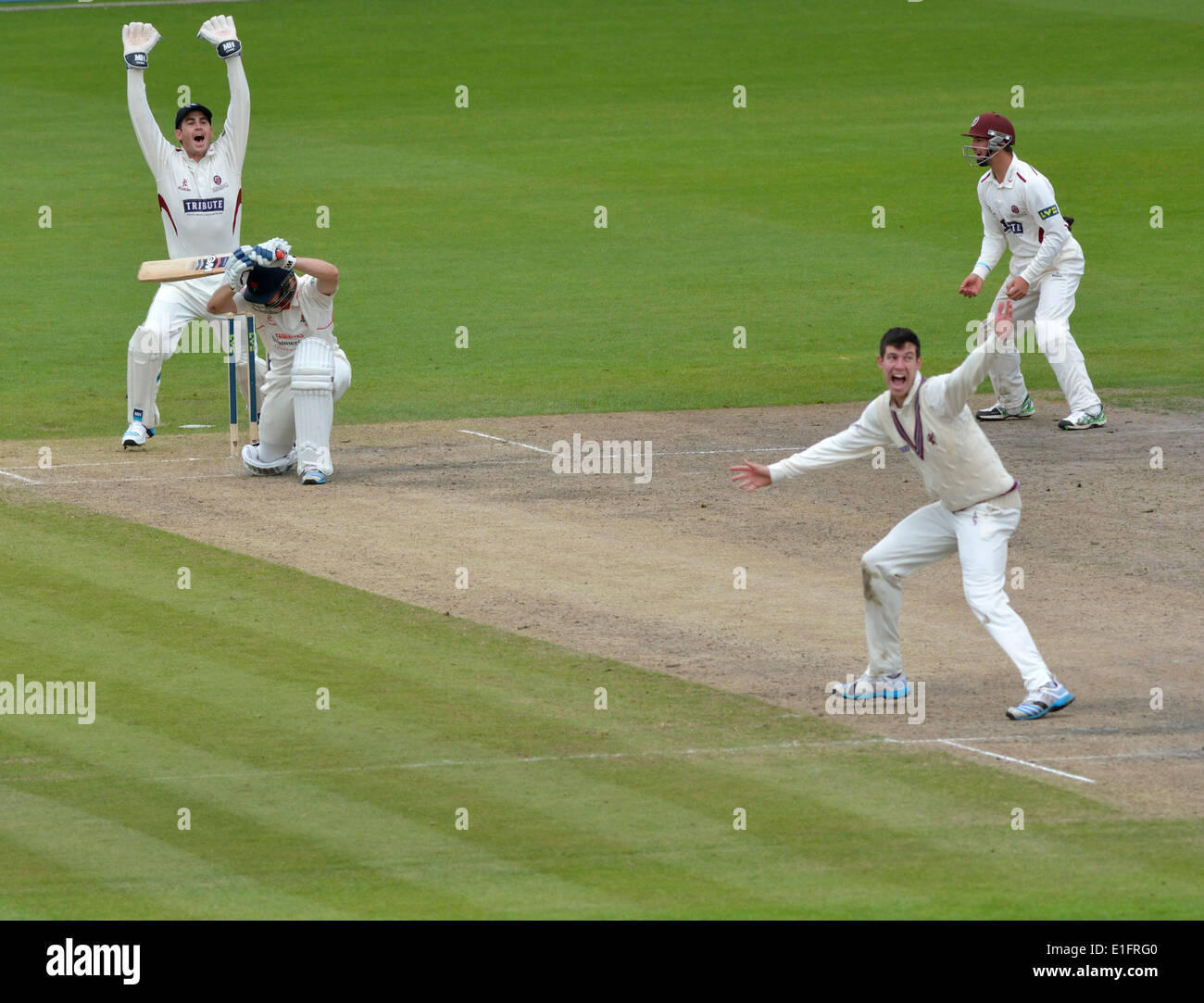 Emirates Old Trafford, Manchester, UK 3rd June 2014 George Dockrell ...