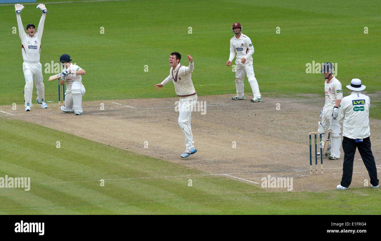 Emirates Old Trafford, Manchester, UK 3rd June 2014 George Dockrell ...