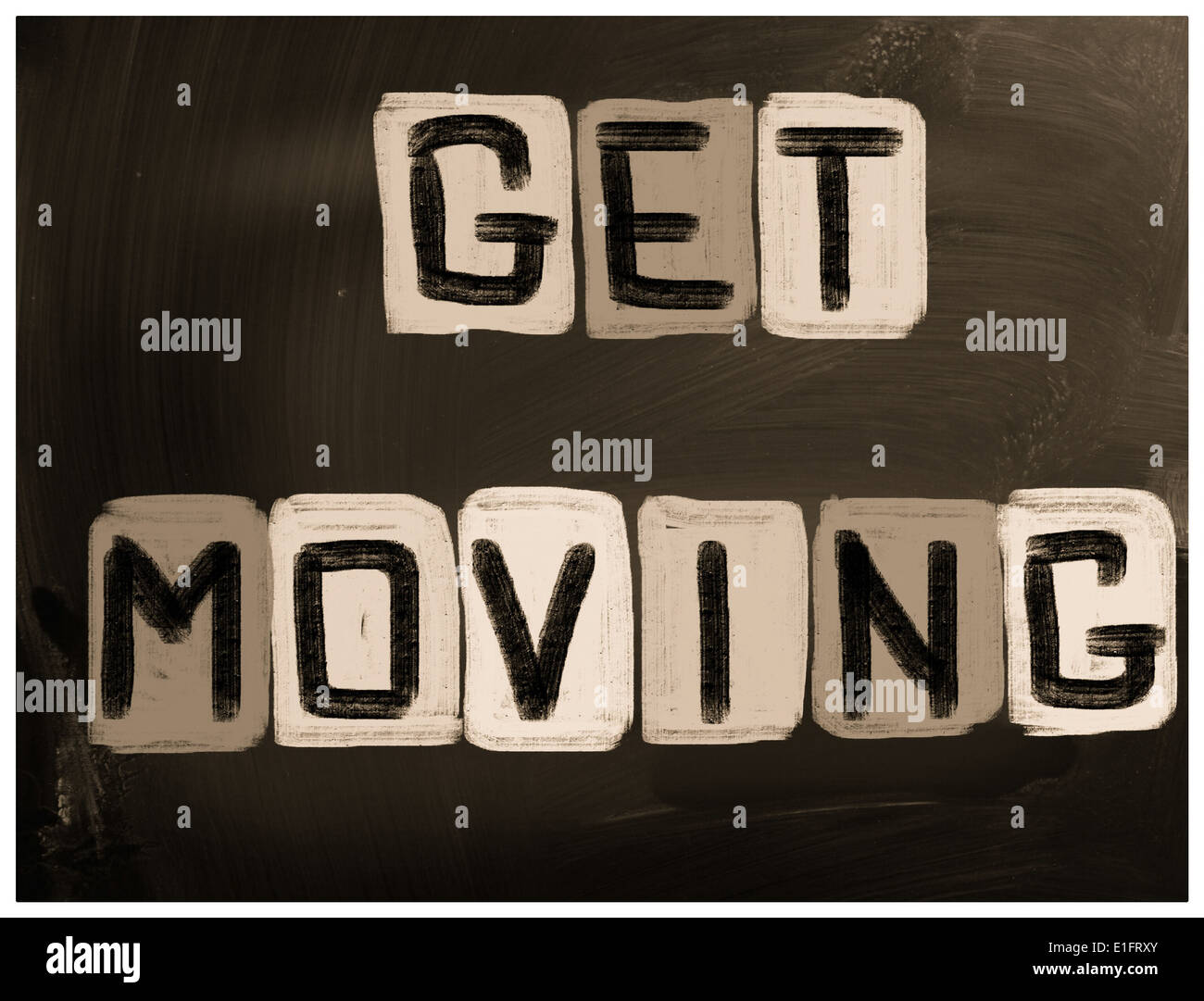Get Moving Concept Stock Photo - Alamy