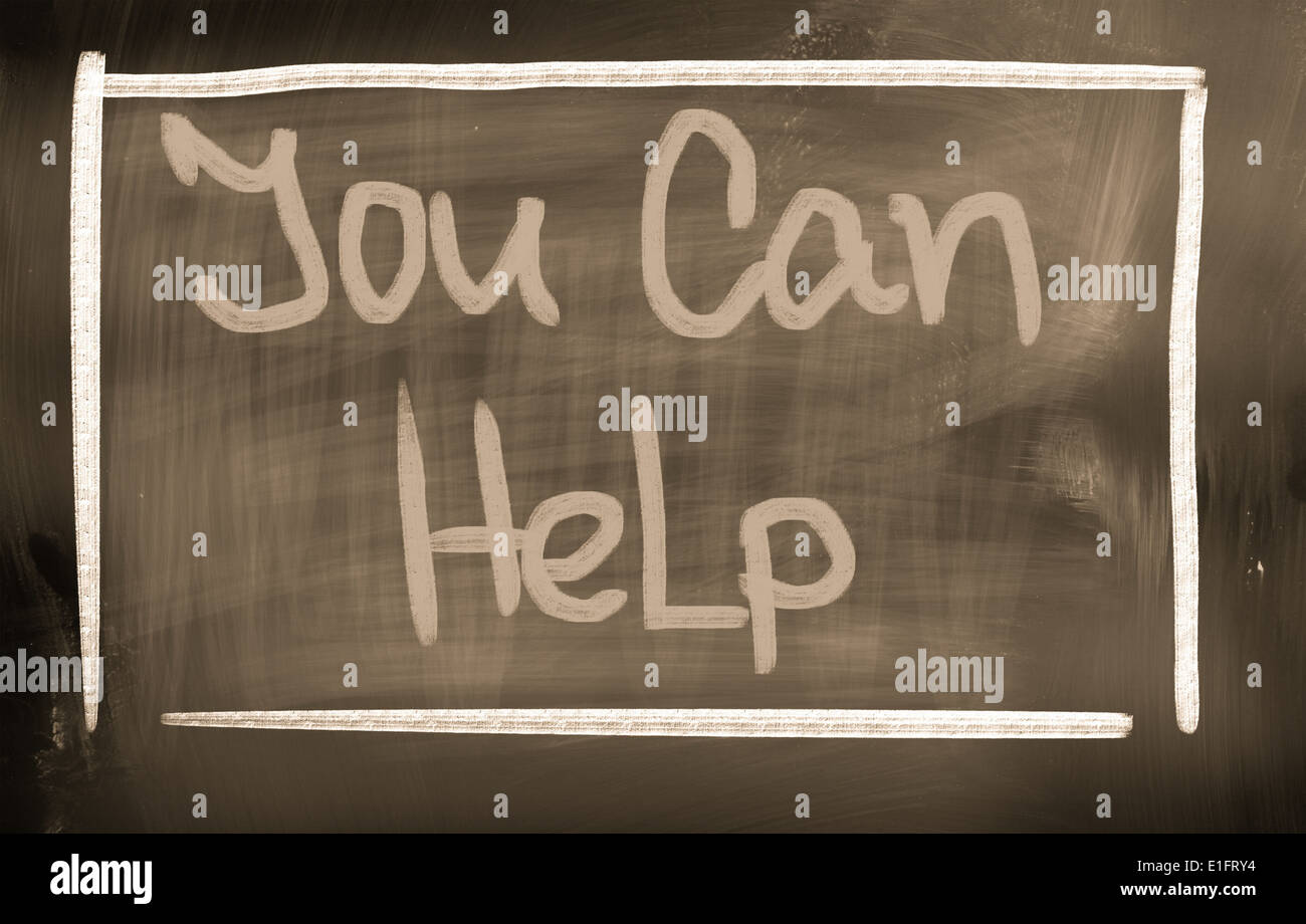 You Can Help Concept Stock Photo - Alamy