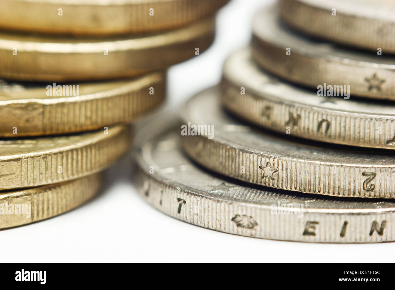 a pile of metal coins Stock Photo - Alamy