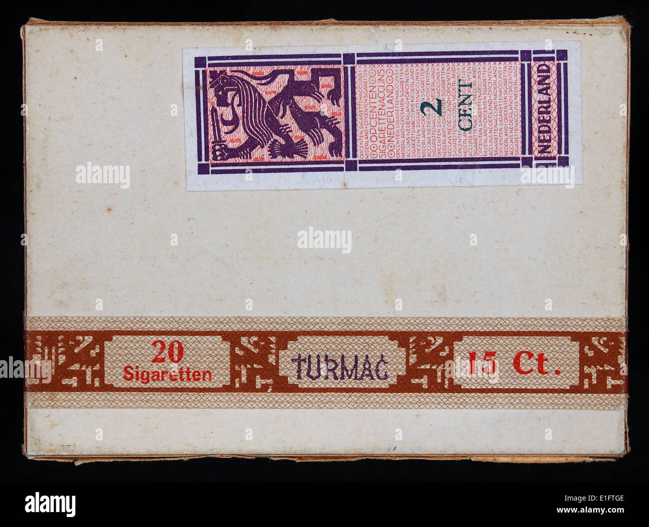 Nestors cigarettes pack, back Stock Photo - Alamy