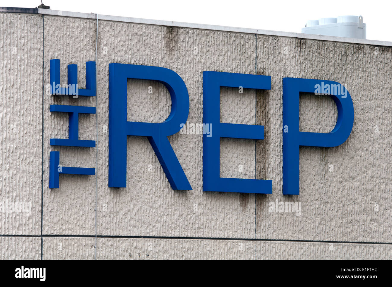 The REP theatre sign, Birmingham, UK Stock Photo - Alamy