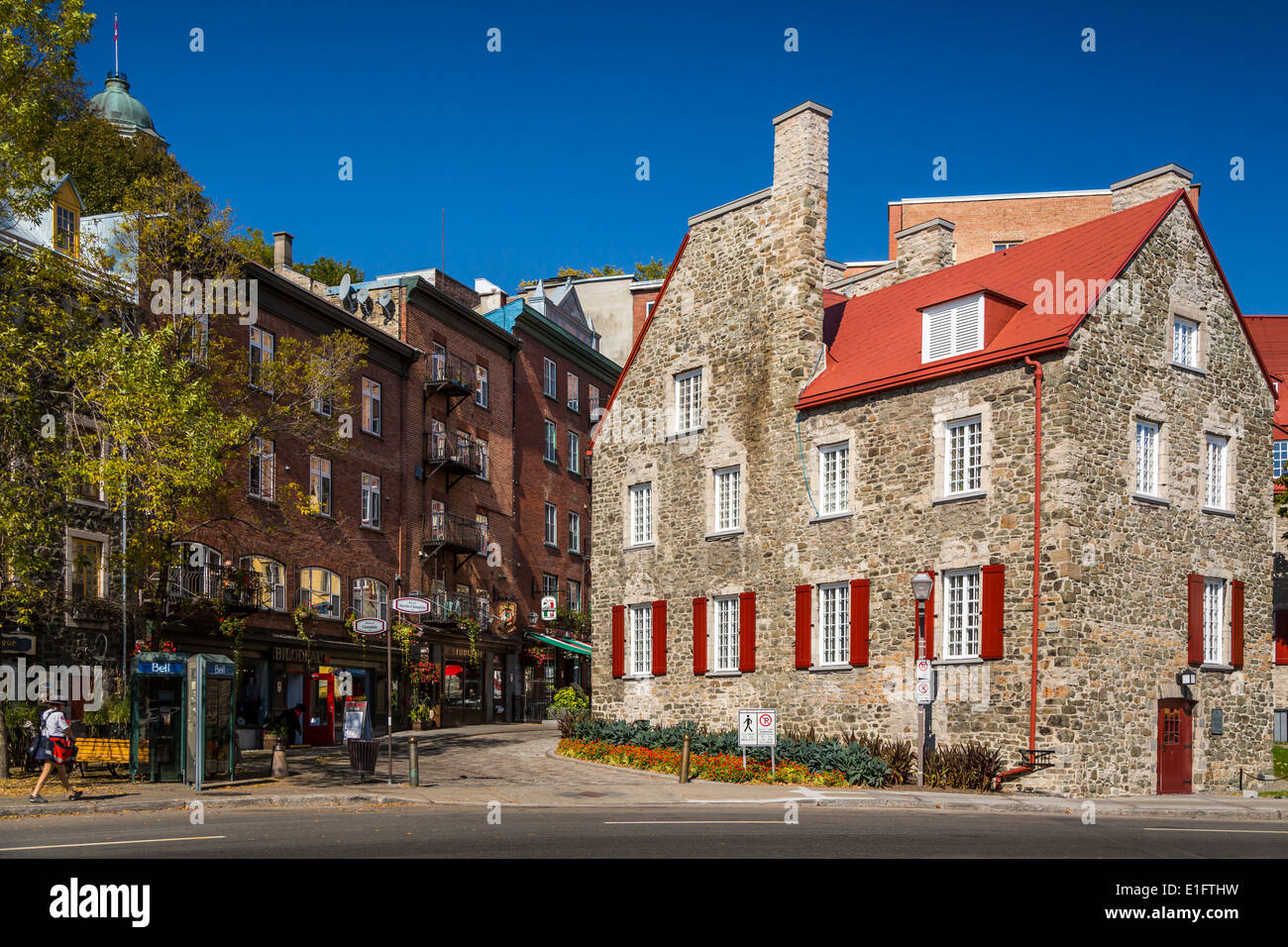 The historic buildings of Lower Town in Old Quebec, Quebec City, Quebec ...