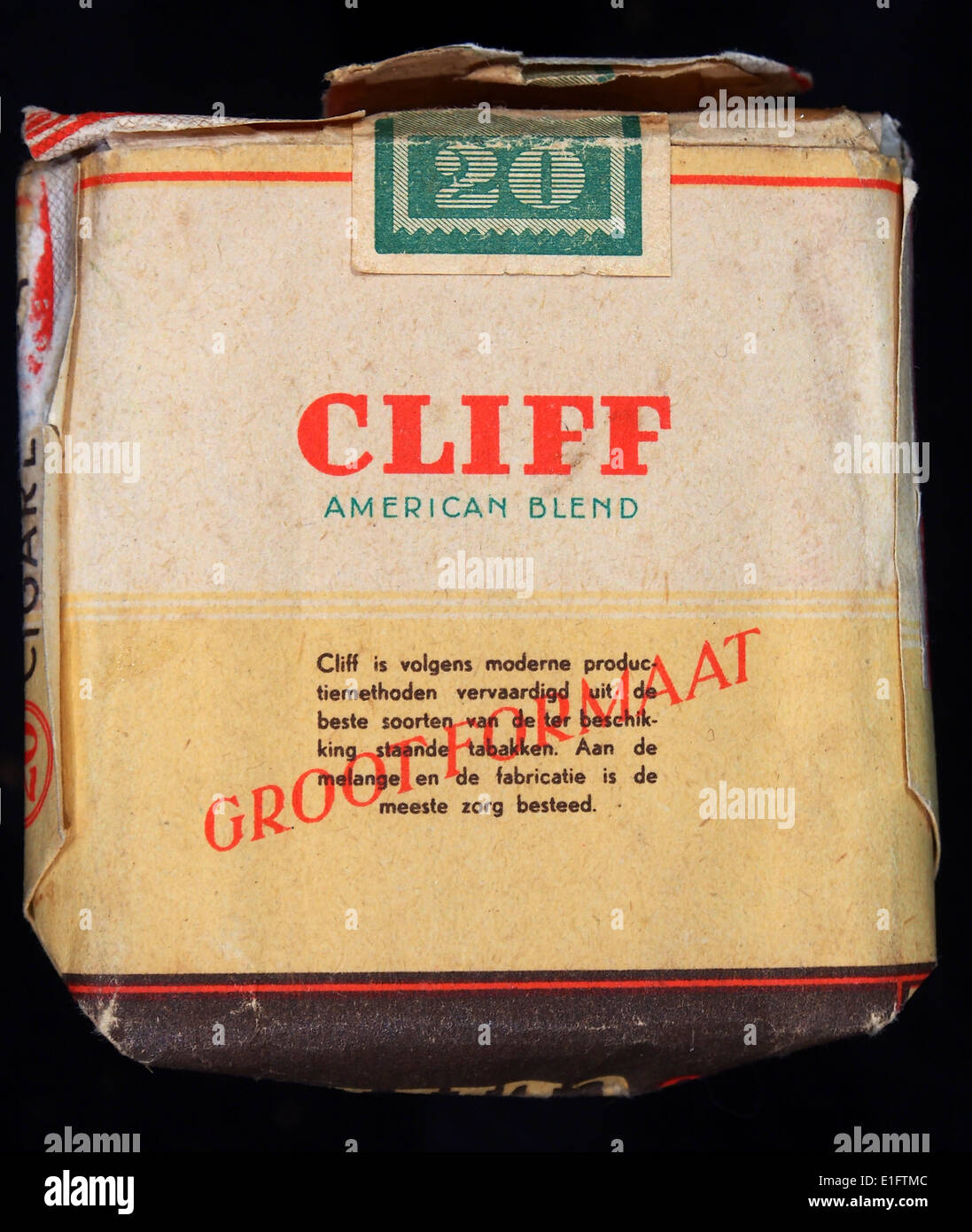 Cliff cigarettes pack hi-res stock photography and images - Alamy