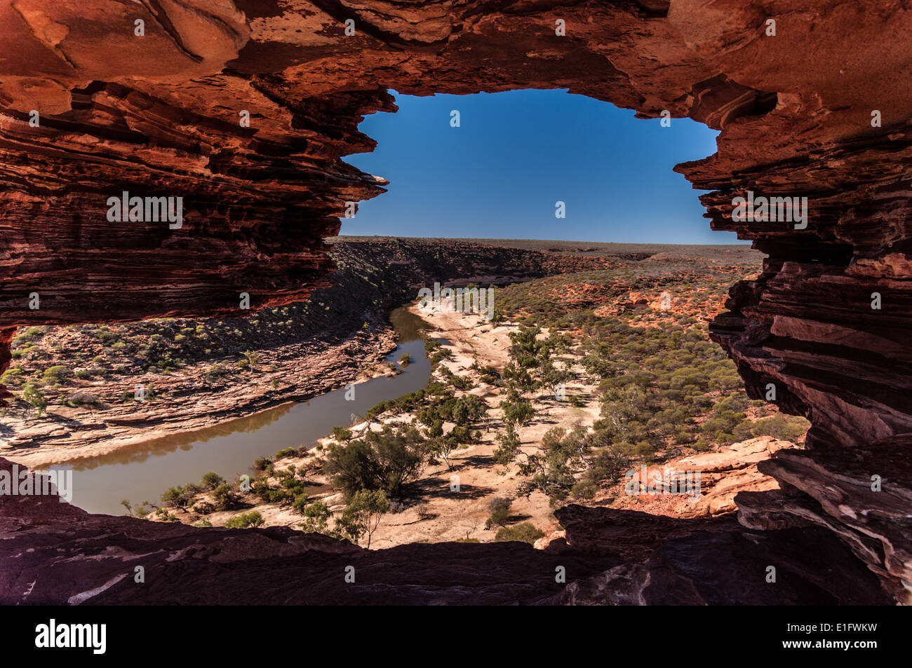 KALBARRI NATIONAL PARK, NATURE’S WINDOW, MURCHISON RIVER, WESTERN ...