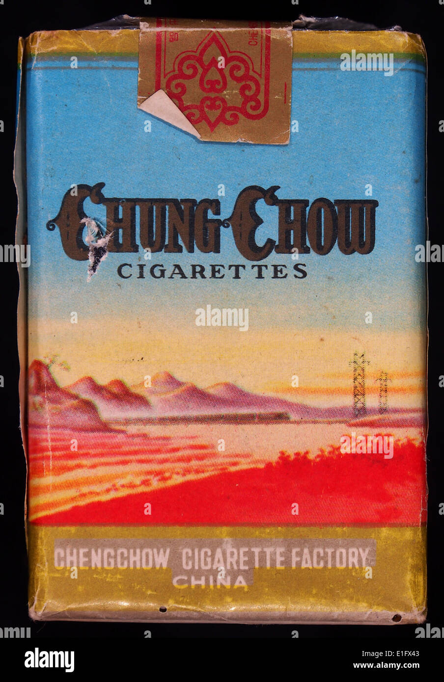 The front of the Chung Chow cigarettes pack, an iconic tobacco brand ...