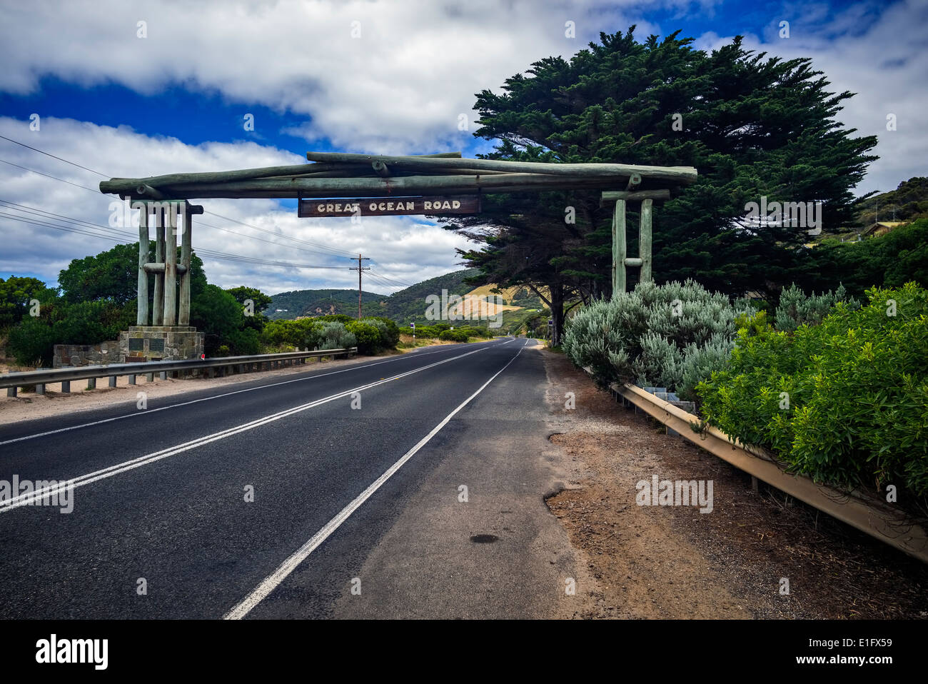 Great Ocean Road Sign Stock Photo - Alamy