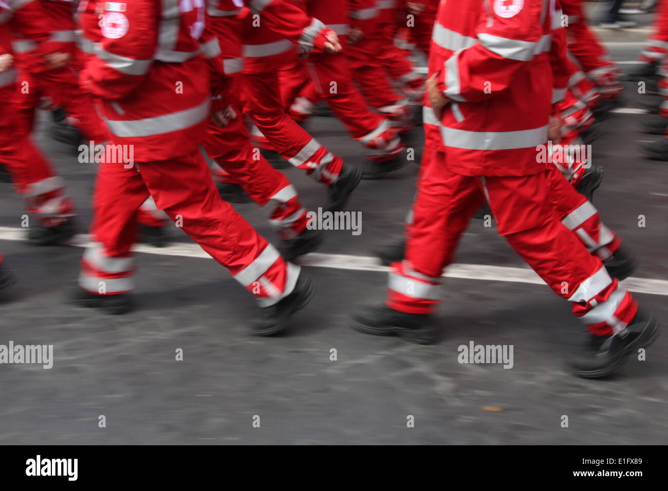 Rome, Italy 2nd June 2014 Military personnel marching at the 2nd June ...