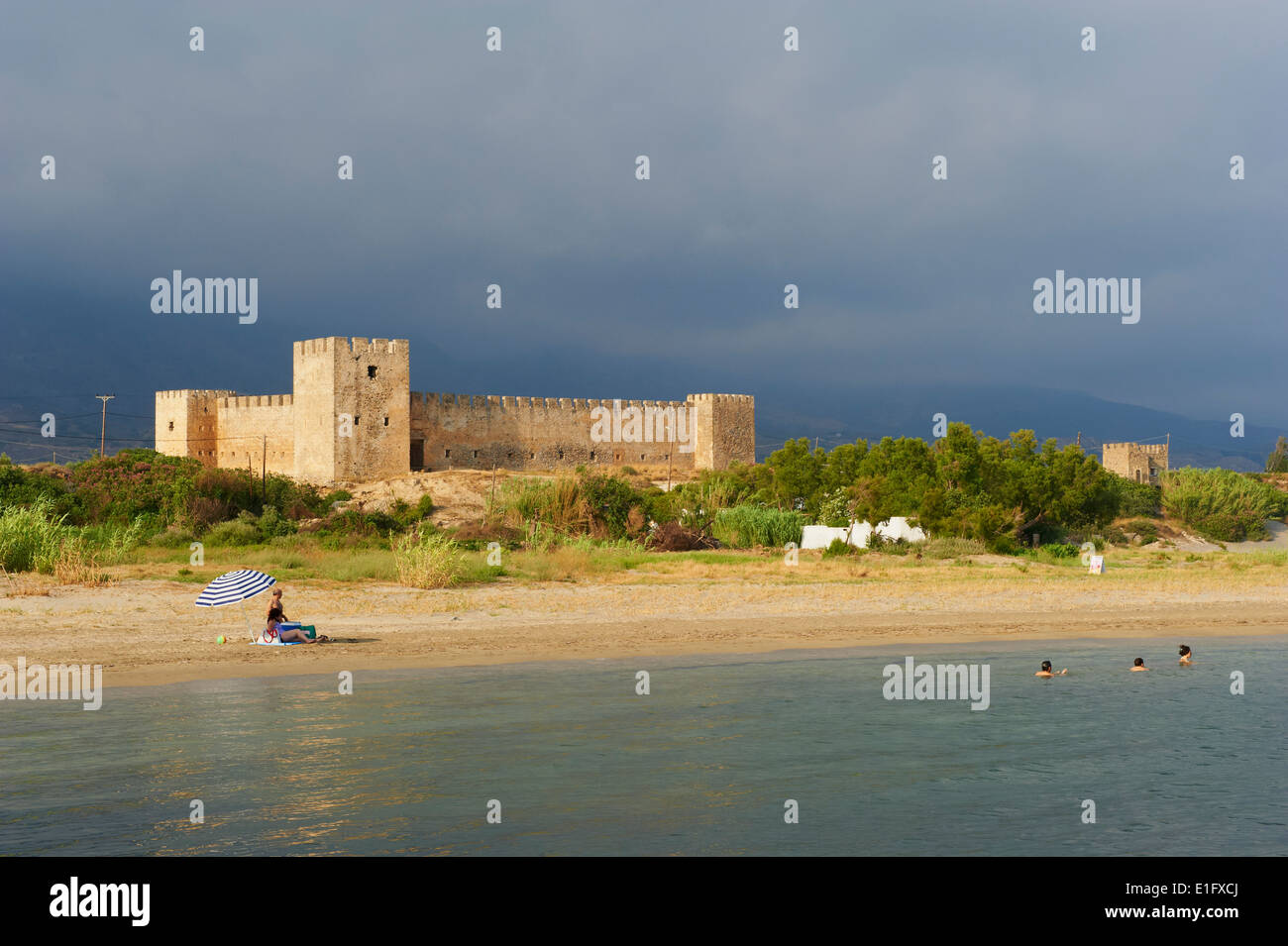 Greece, Crete island, Frangokastello castle Stock Photo - Alamy