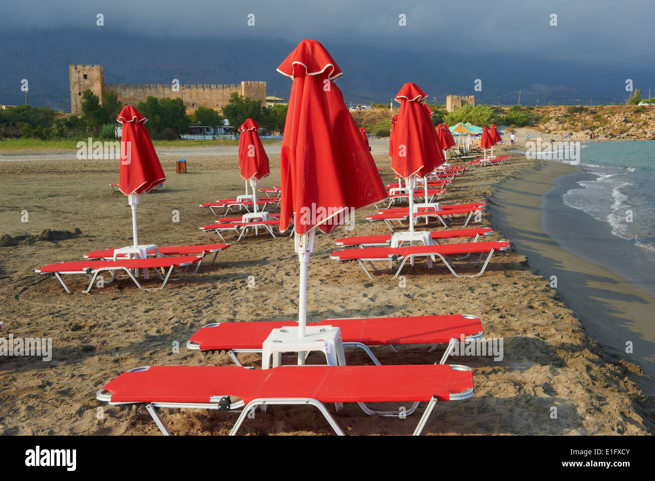 Greece, Crete island, Frangokastello castle Stock Photo - Alamy