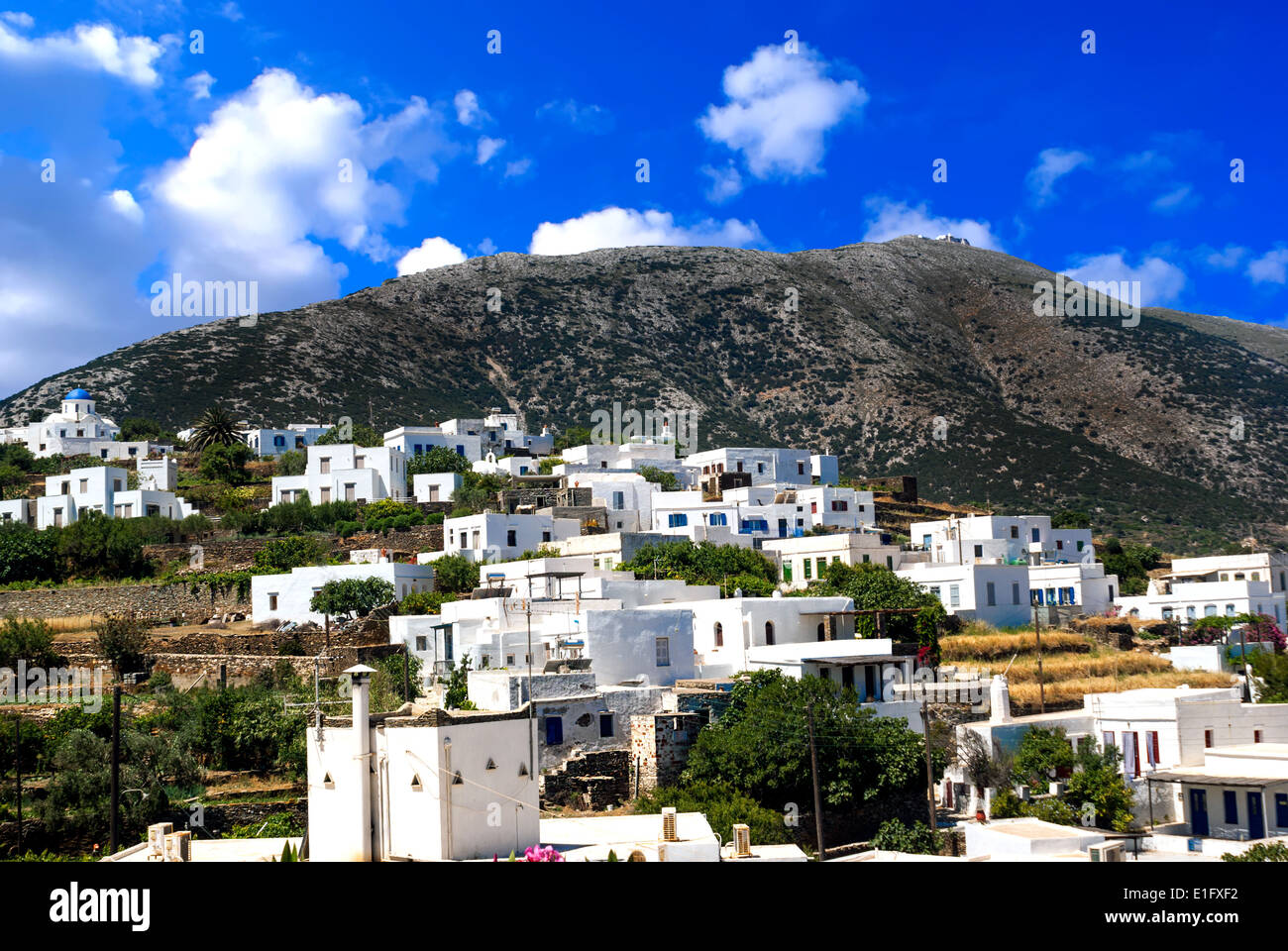 Traditional village on Sifnos island, Greece Stock Photo - Alamy