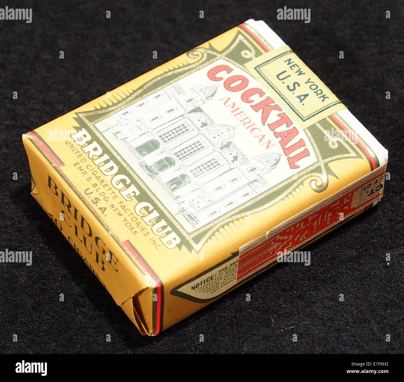 Cocktail bridge club cigarettes pack hi-res stock photography and ...