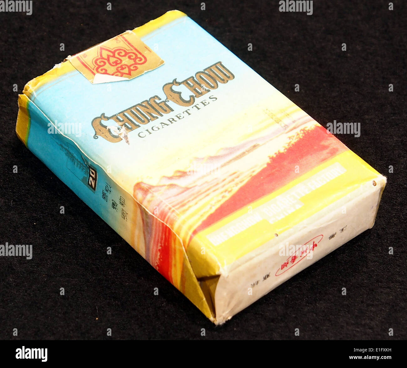 This image shows a pack of Chung Chow cigarettes, a brand known for its ...