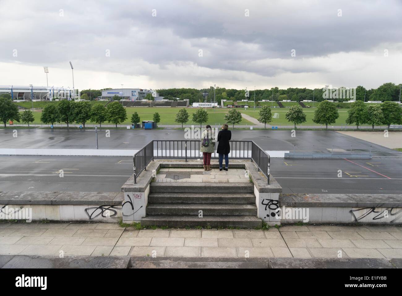 Nazi Party Rally Grounds in Nuremberg: tourists posing on Hitler's ...