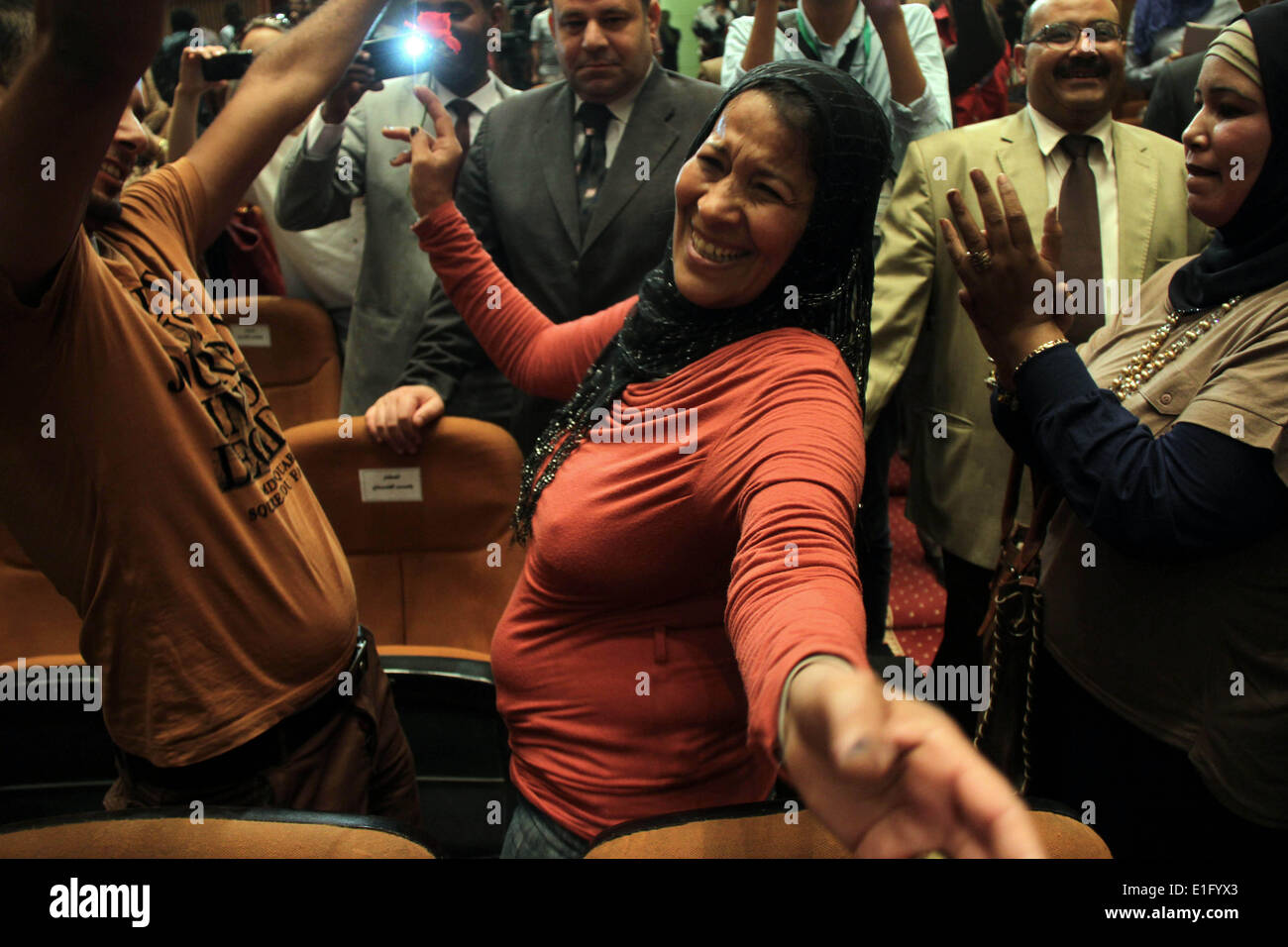 Cairo, Egypt. 3rd June, 2014. Egyptian journalists and State ...