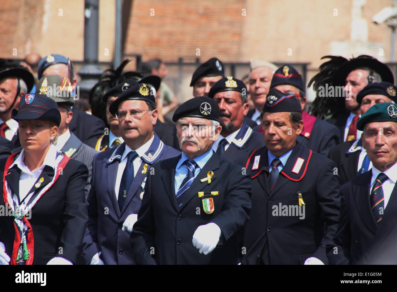 Rome, Italy 2nd June 2014 Military personnel marching at the 2nd June ...