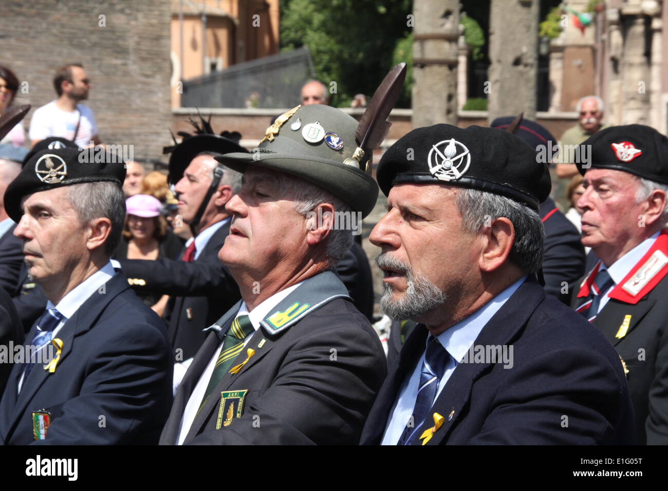 Rome, Italy 2nd June 2014 Military personnel marching at the 2nd June ...