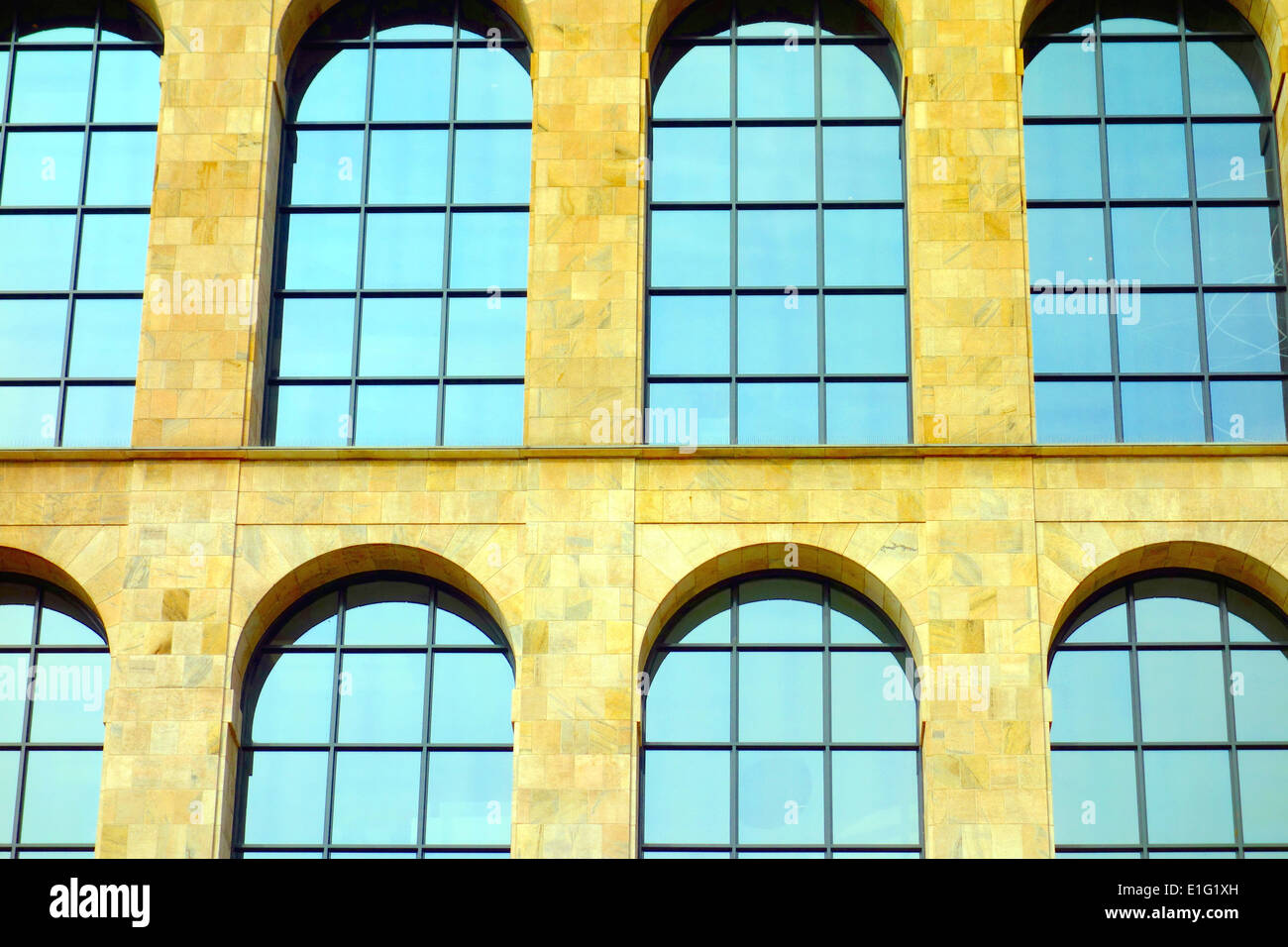 Blue glass windows hi-res stock photography and images - Alamy