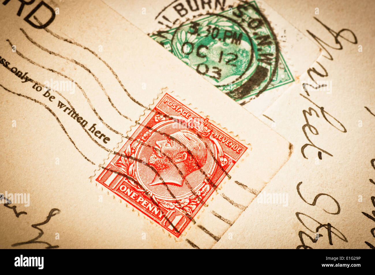 Old stamps photo hi-res stock photography and images - Alamy