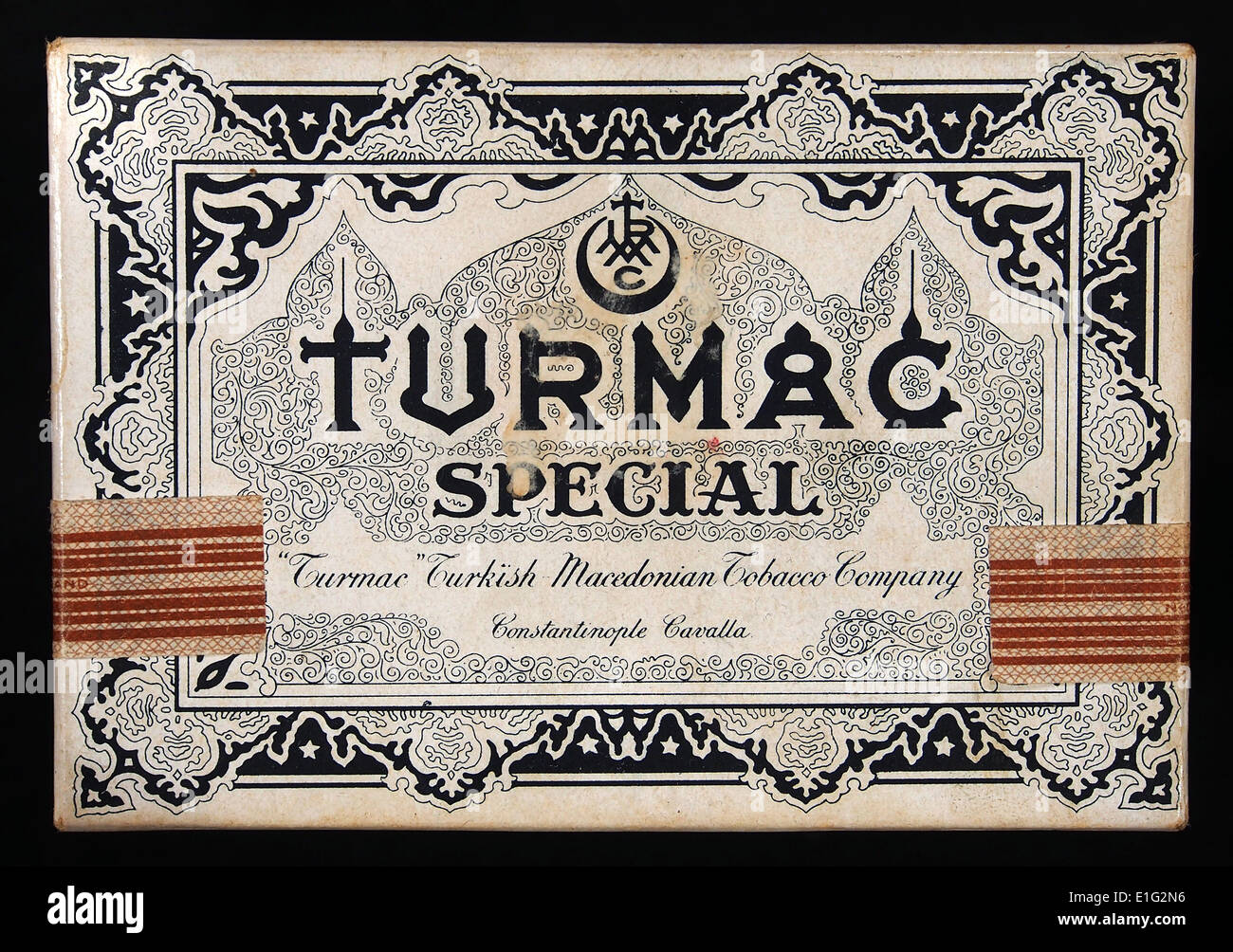 The front of a Turmac cigarette pack, a well-known brand in the tobacco ...