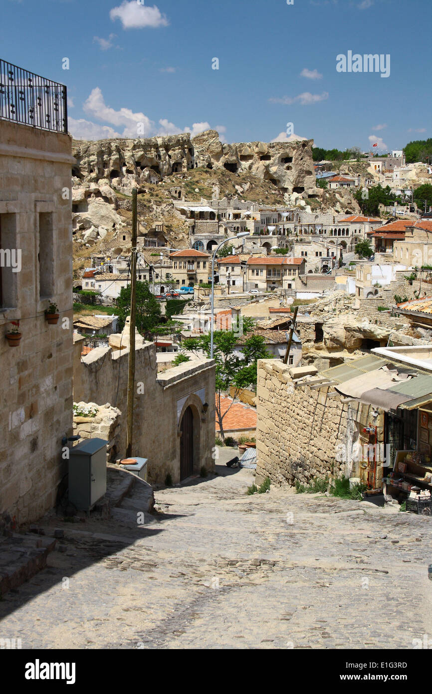 view of Urgup and Goreme in Turkey Stock Photo - Alamy