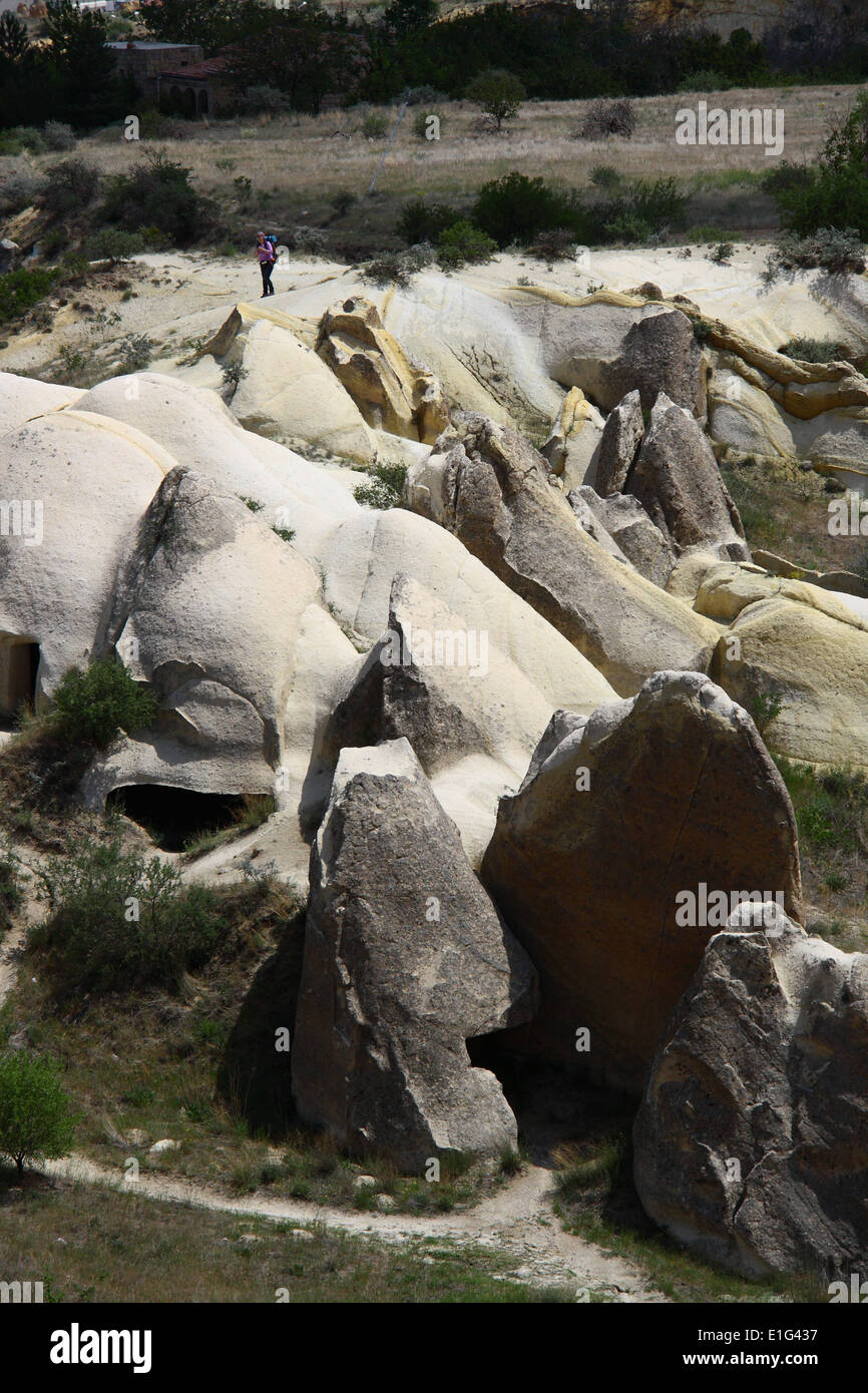 view of Urgup and Goreme in Turkey Stock Photo - Alamy