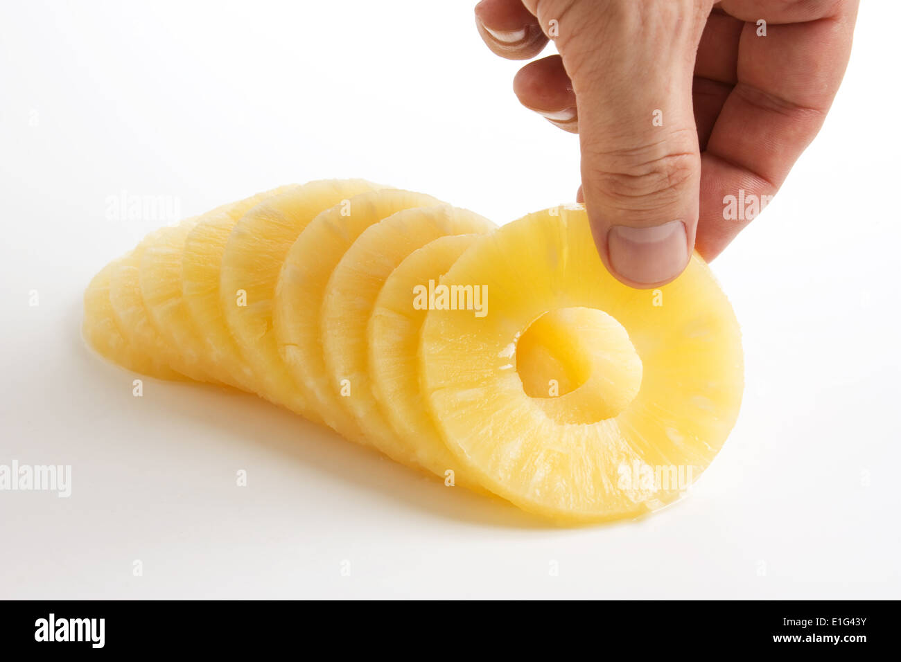 slice of pineapple Stock Photo - Alamy