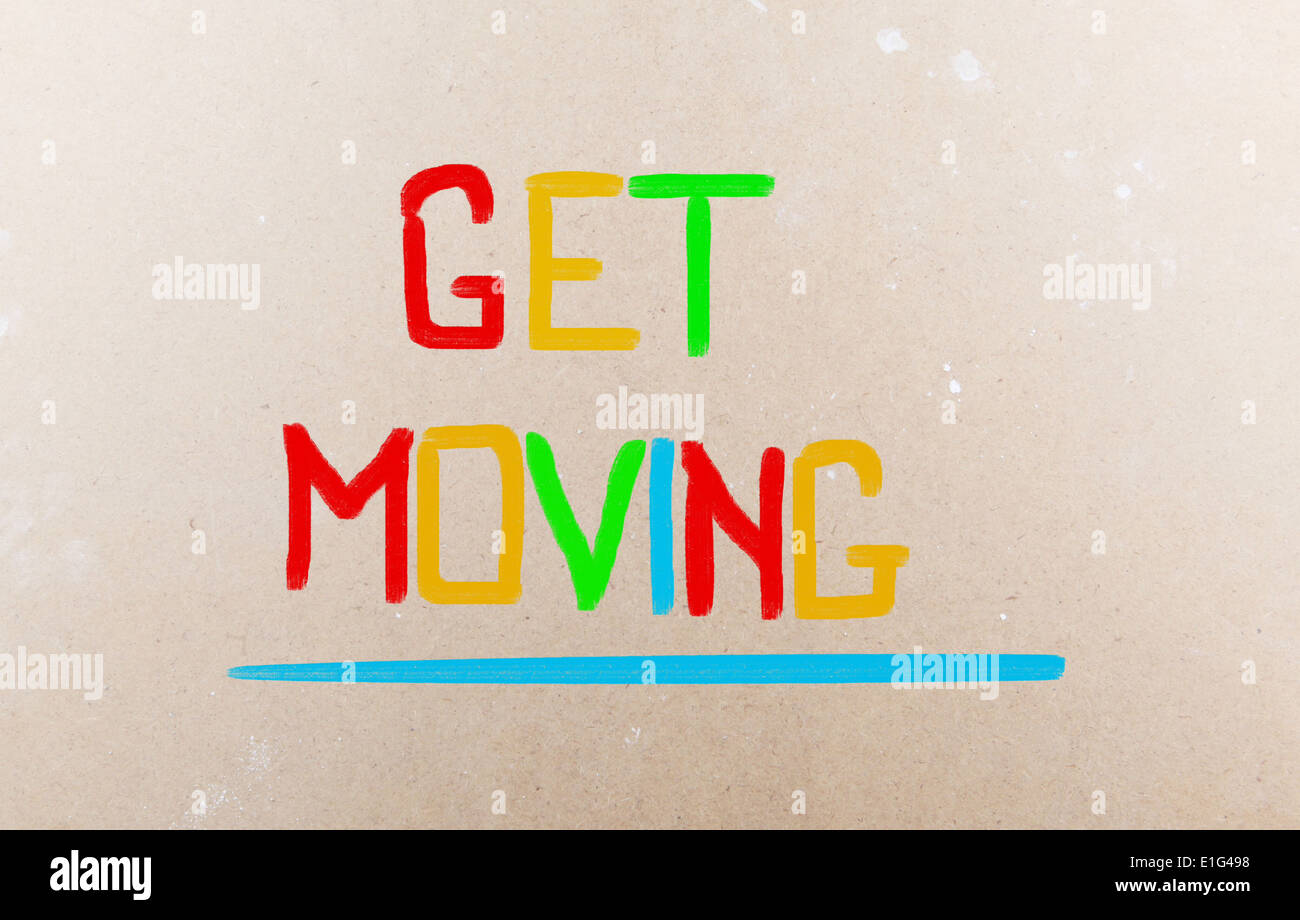 Get Moving Concept Stock Photo - Alamy