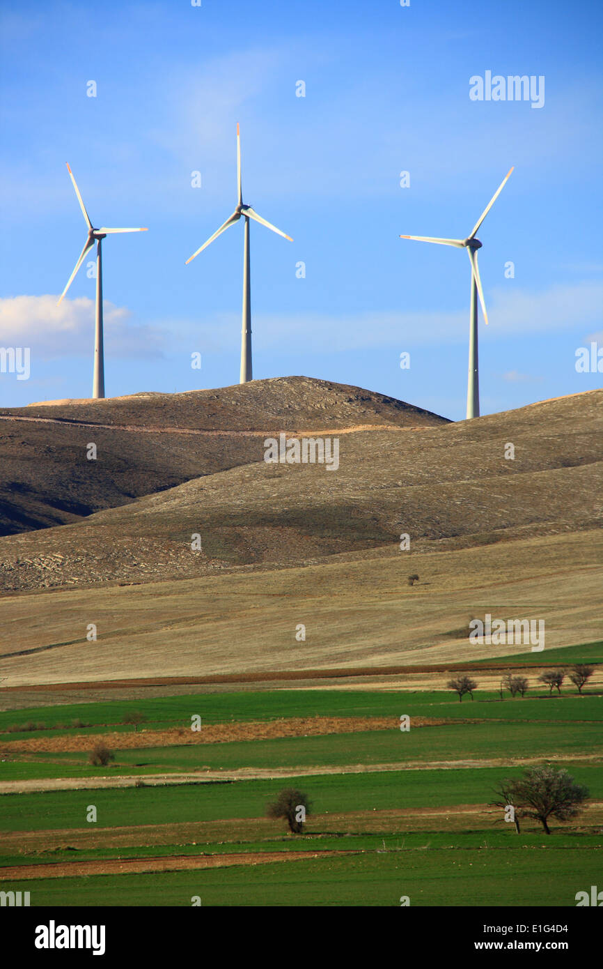 windmill generating alternative energy Stock Photo - Alamy