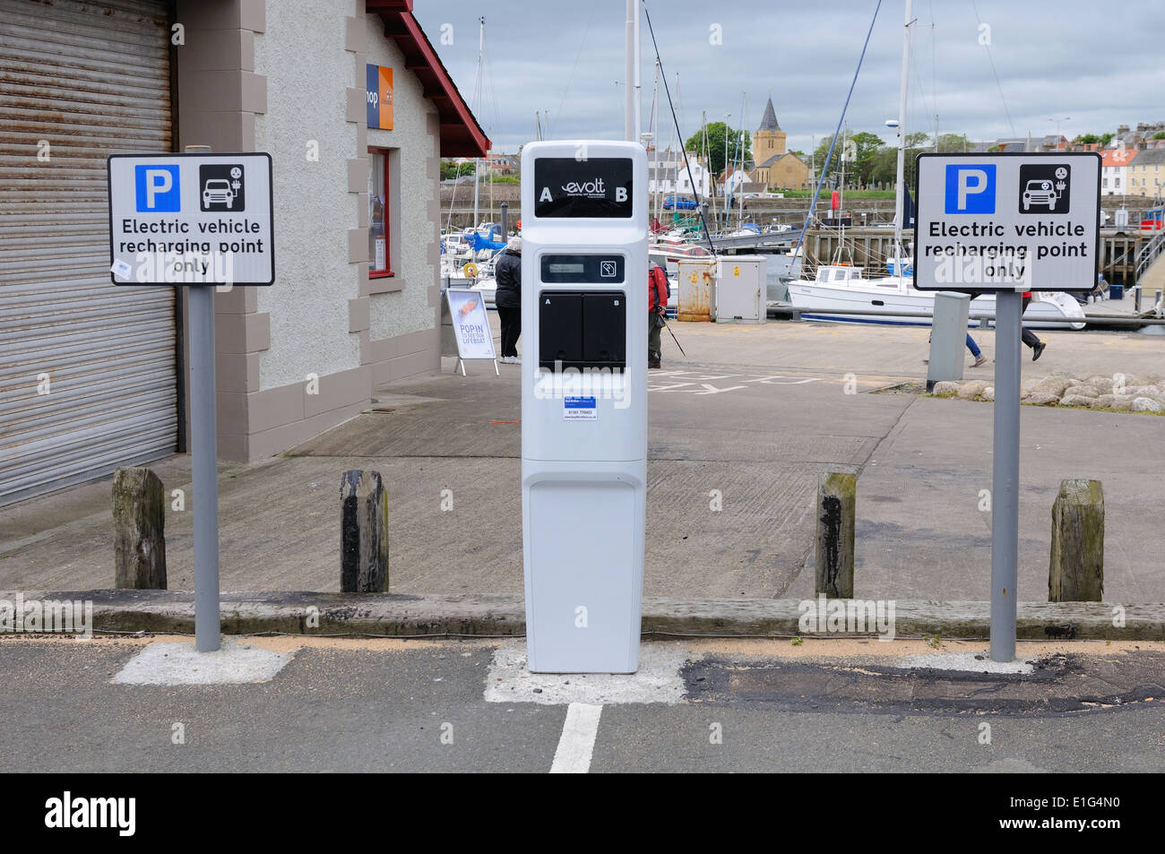Electric vehicle recharging points Stock Photo - Alamy