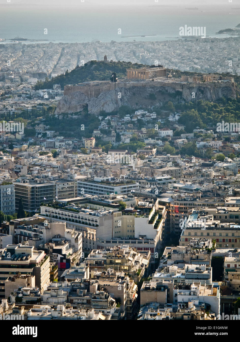 The Parthenon and Acropolis from above, Athens, Greece Stock Photo - Alamy