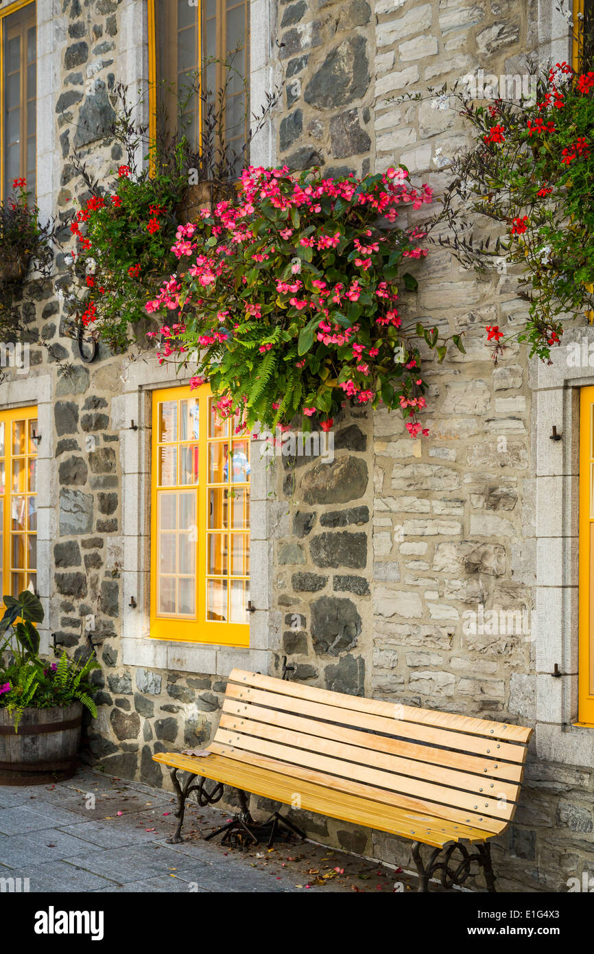 Shops and storefronts in Lower Town, Old Quebec, Quebec City, Quebec ...