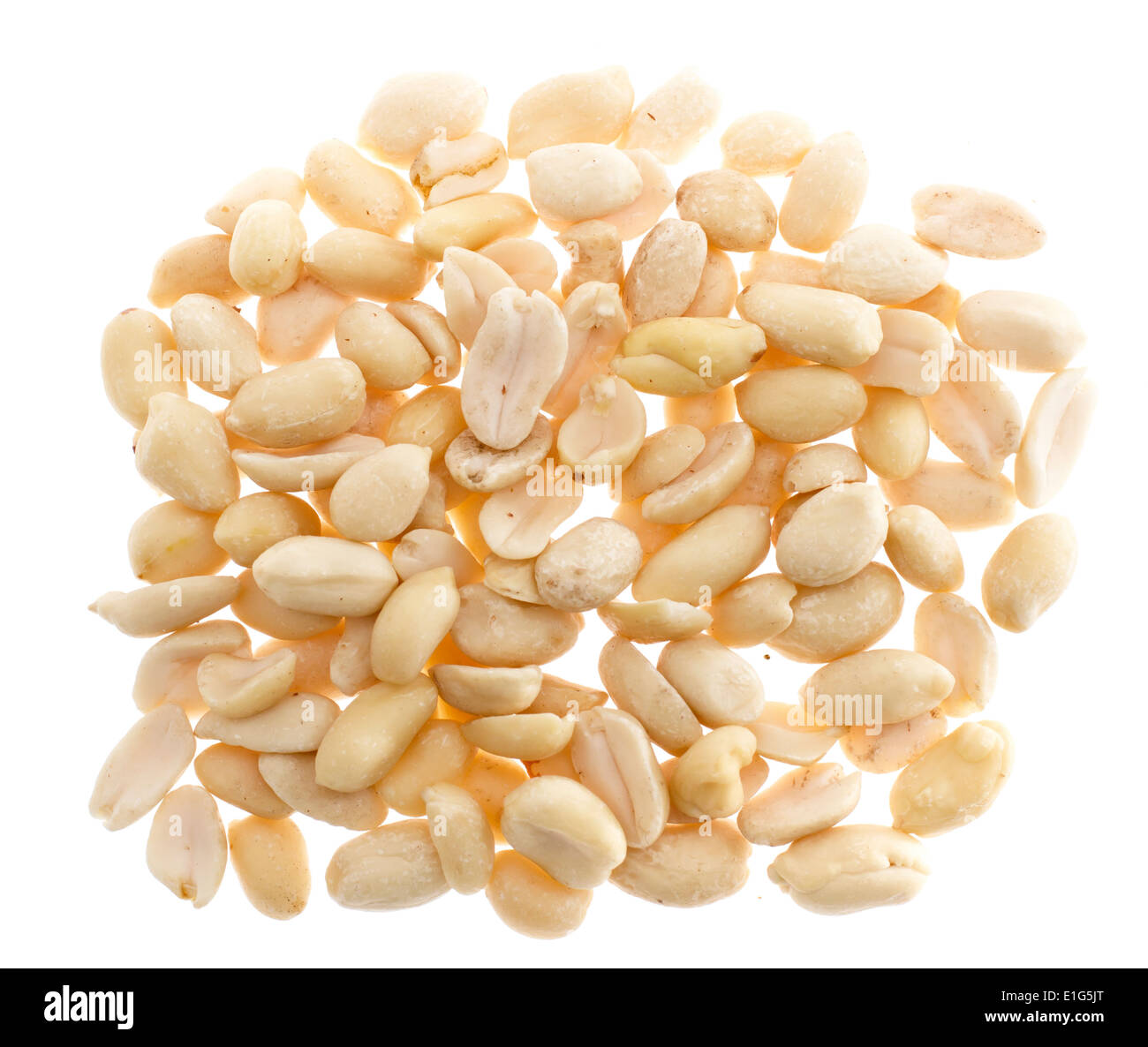 Peanuts Isolated on White Background Stock Photo - Alamy