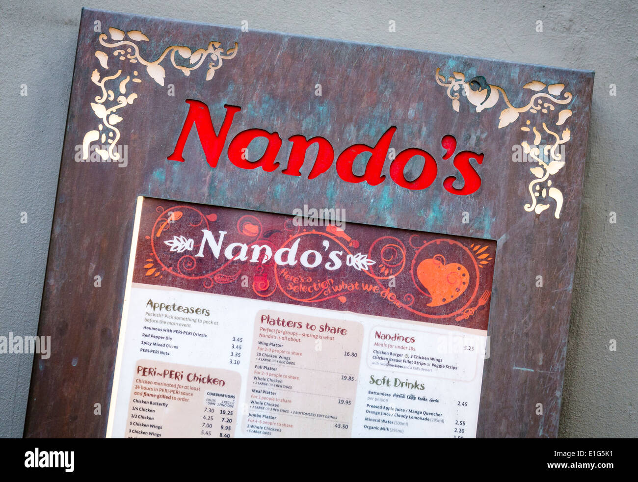 Fast food menu sign hi-res stock photography and images - Alamy