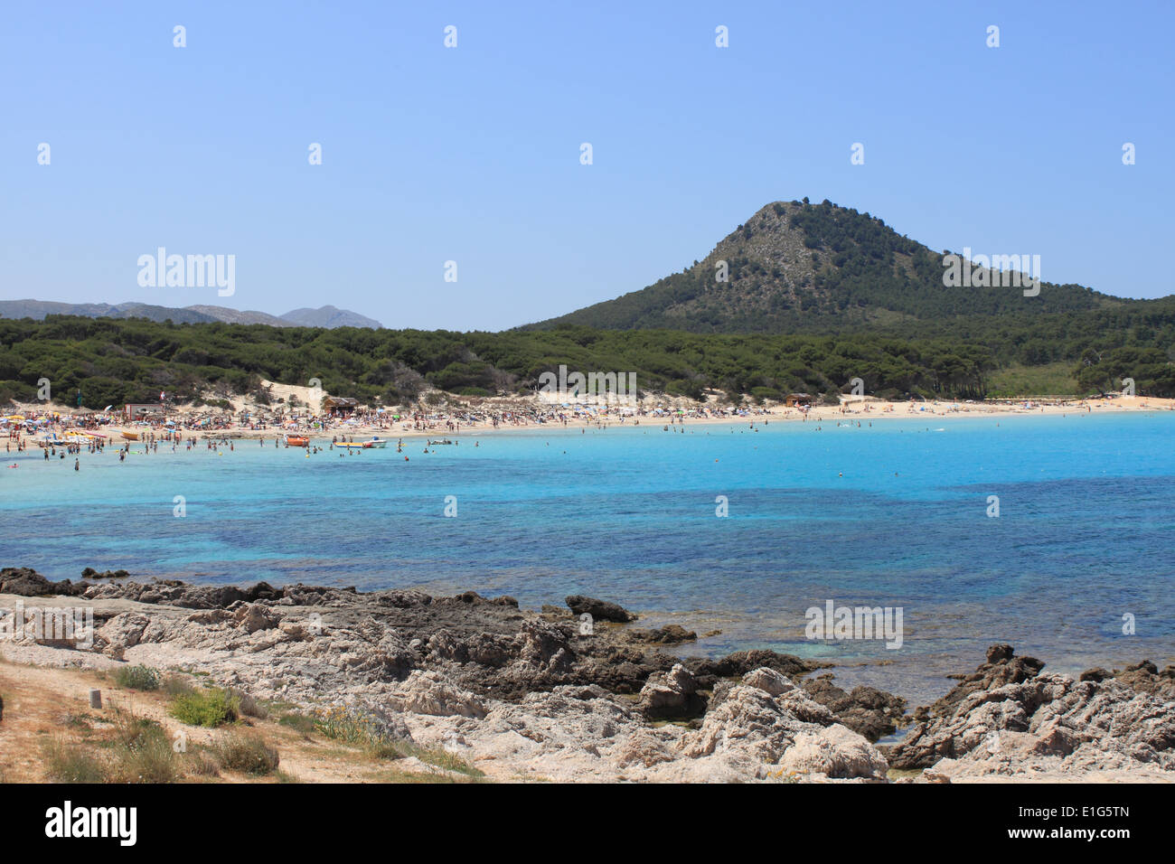 Cala Agulla Beach in Mallorca island, Spain Stock Photo - Alamy